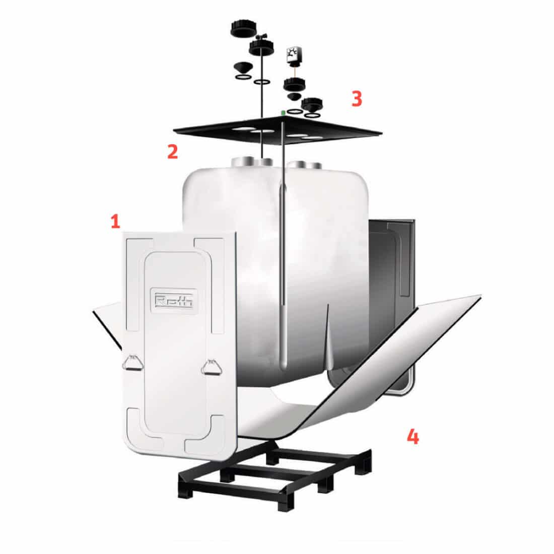 Double-Wall Lubricant Oil Storage | Roth North America